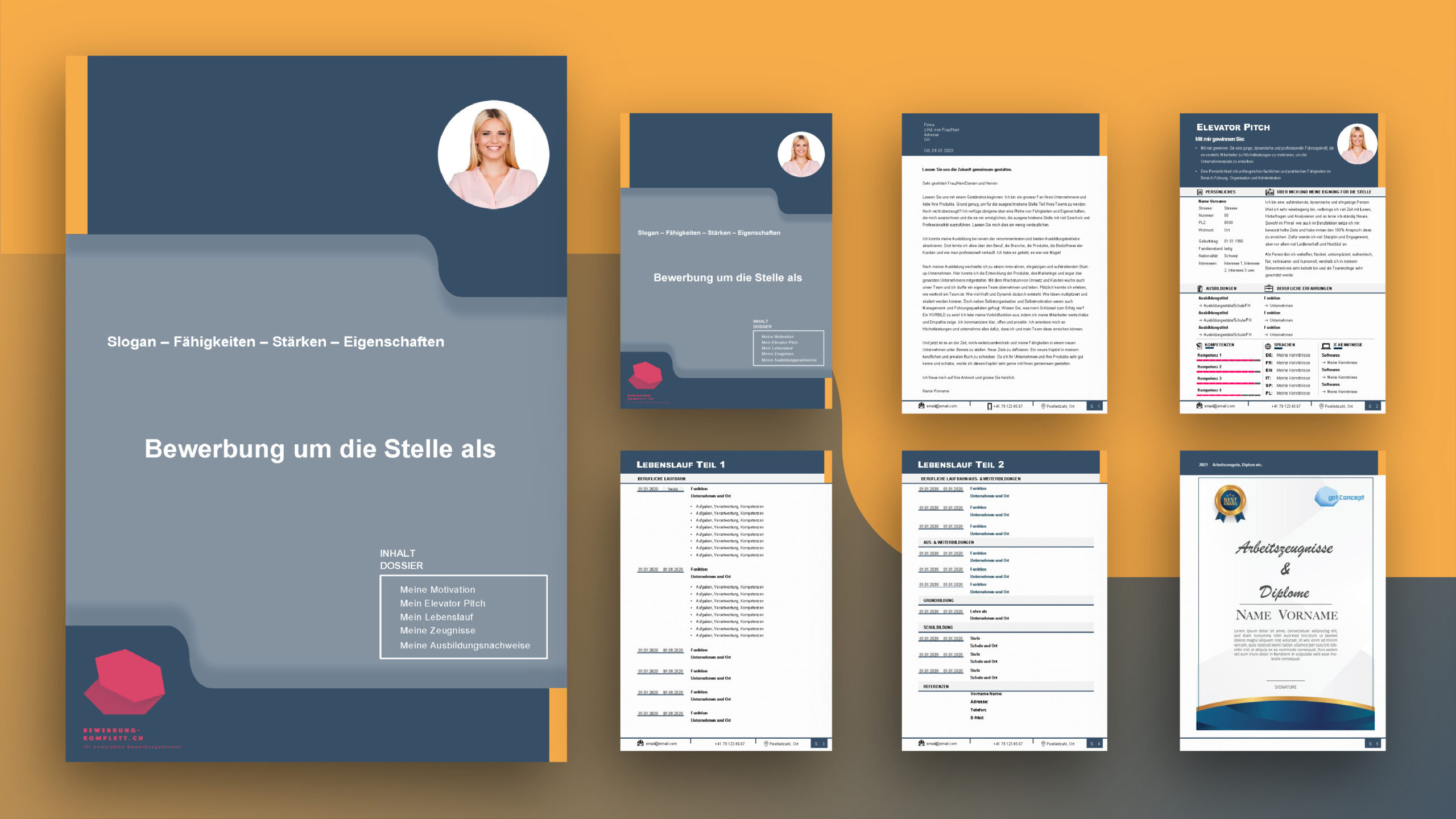 Vorlage aufregend - www.bewerbung-komplett.ch